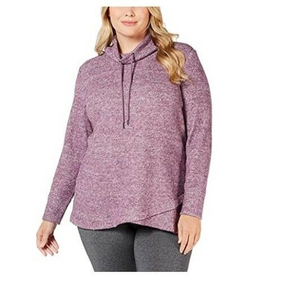 Ideology | Tops | Ideology Womens Cowlneck Tulip Hem Sweatshirt ...
